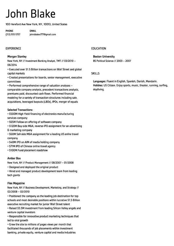 Resume Builder MintResume